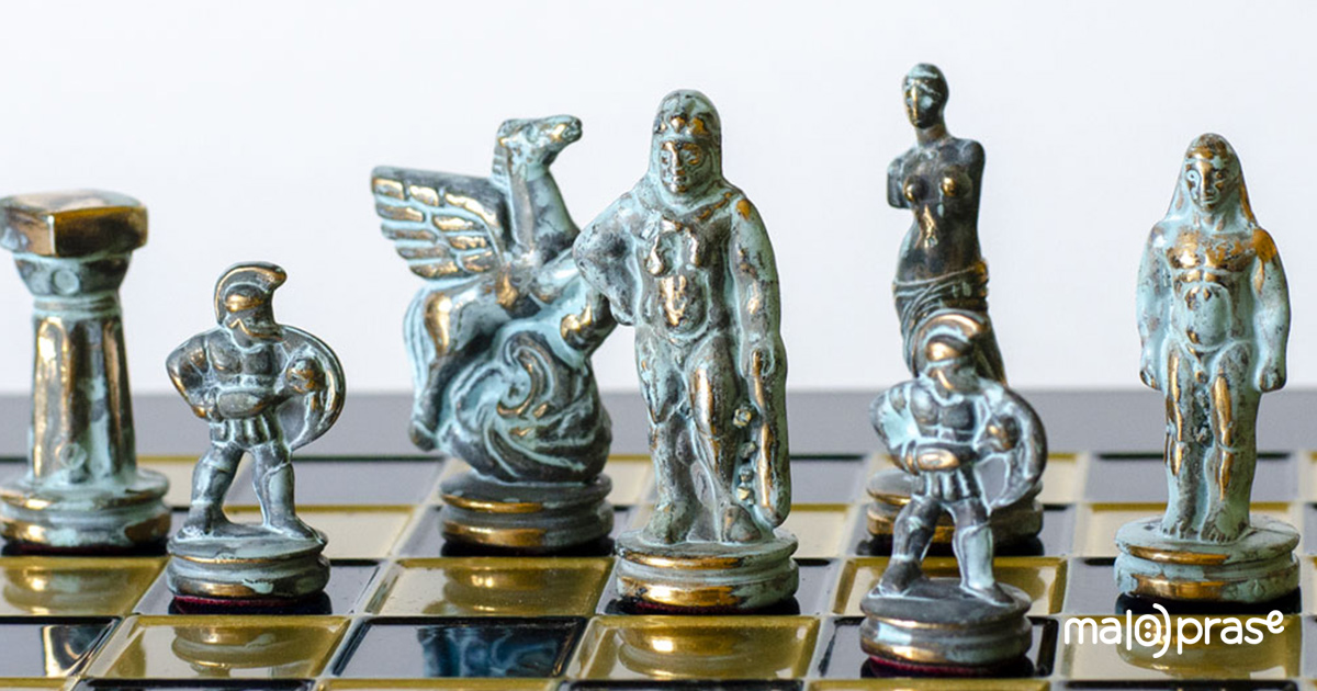 Šah Spartanski Ratnik Blue | Malo Prase